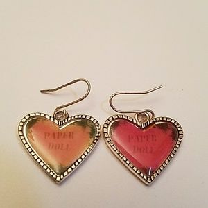 AAI | Jewelry | Cute Paper Doll Aai Pink Heart Shaped Earrings Ser ...
